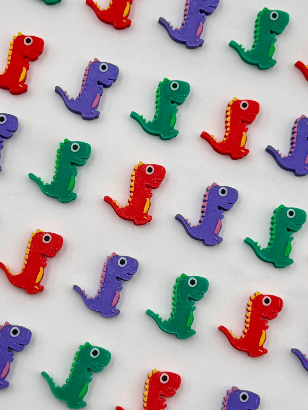 3D Printed T-rex Dinosaur Beads | Kandi Bracelet Charms - Etsy