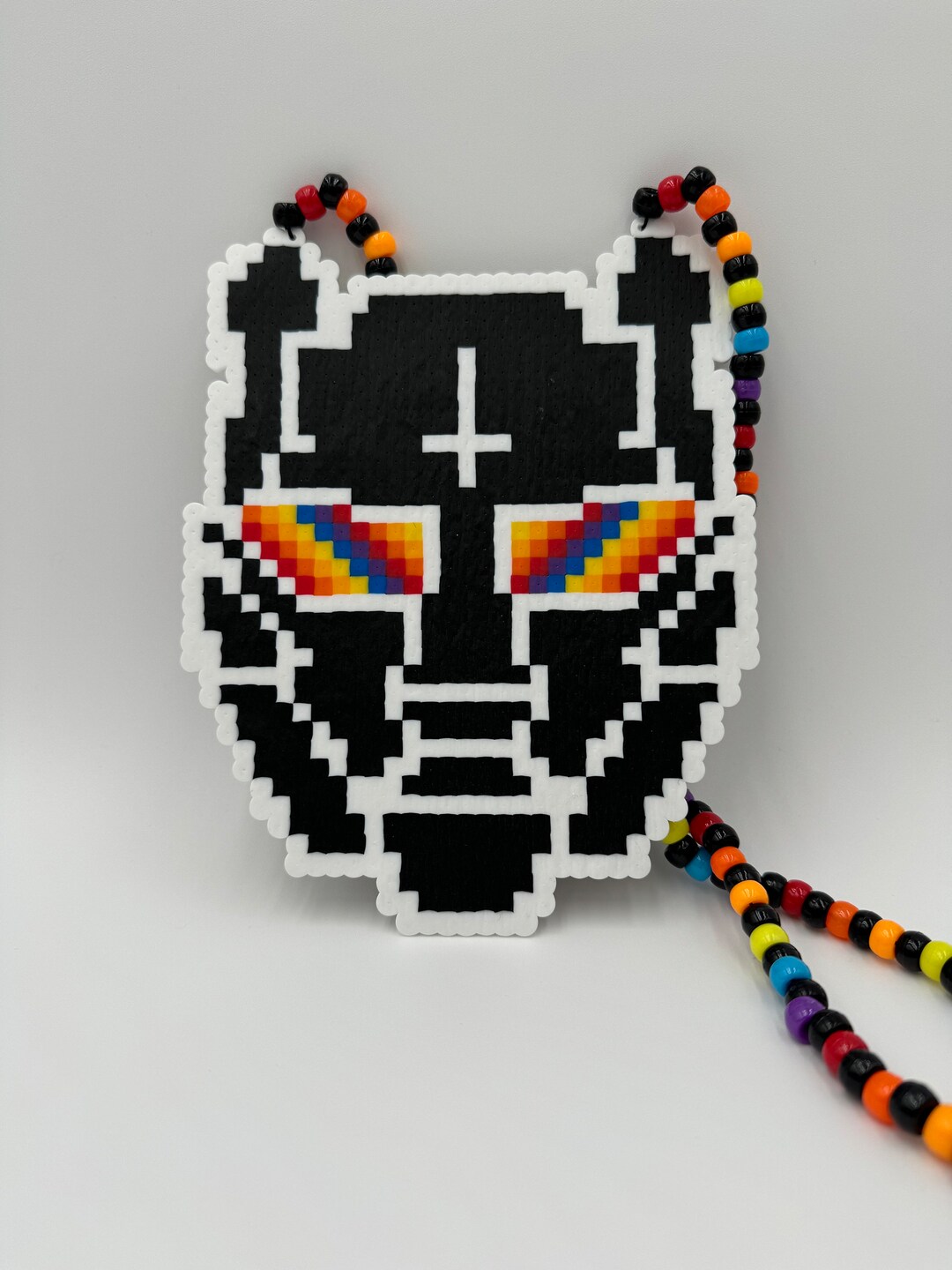 Btsm Perler Necklace Black Tiger Sex Machine Perler Kandi Necklace Kandi Perler Rave