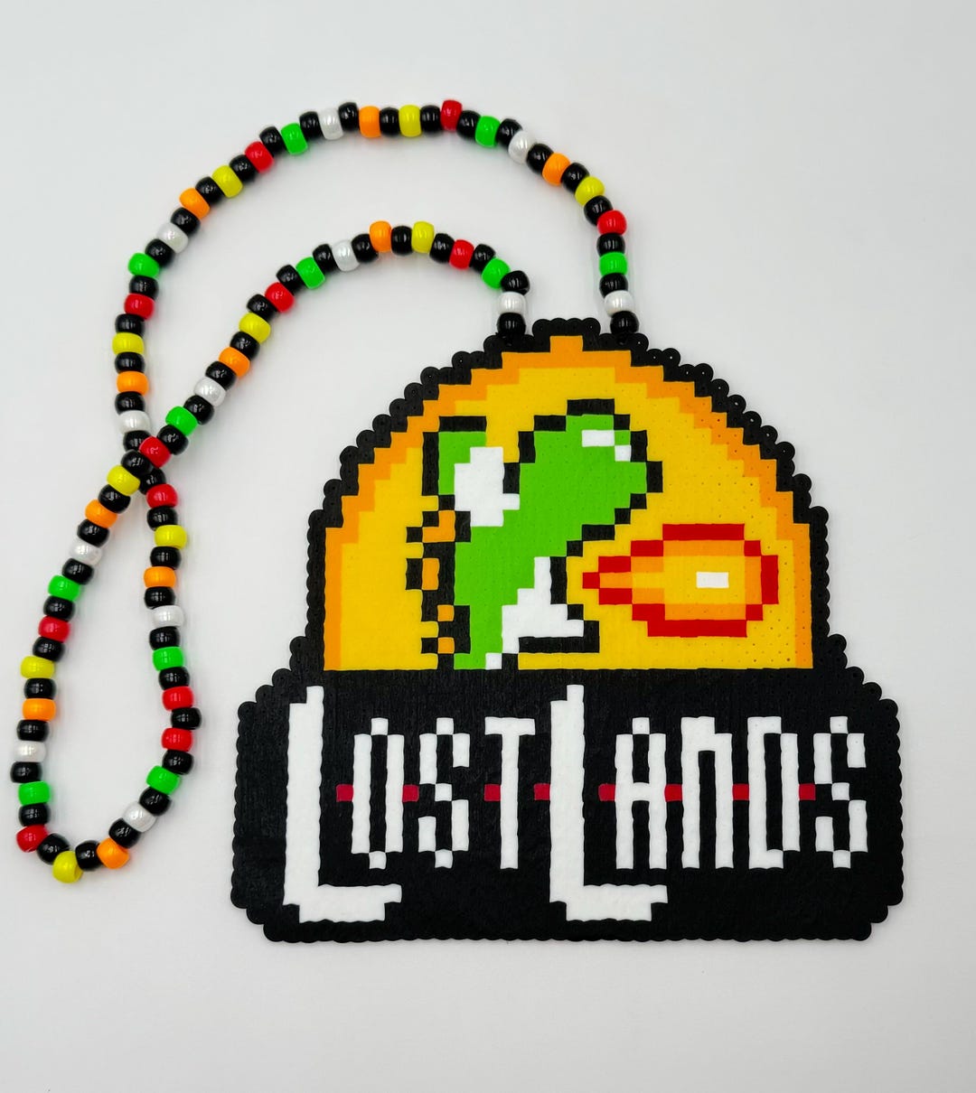 Lost Lands YOSHI Perler Necklace - Etsy