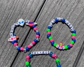 Alien Kandi Bracelet Set Glow in the Dark Alien Kandi Glow - Etsy