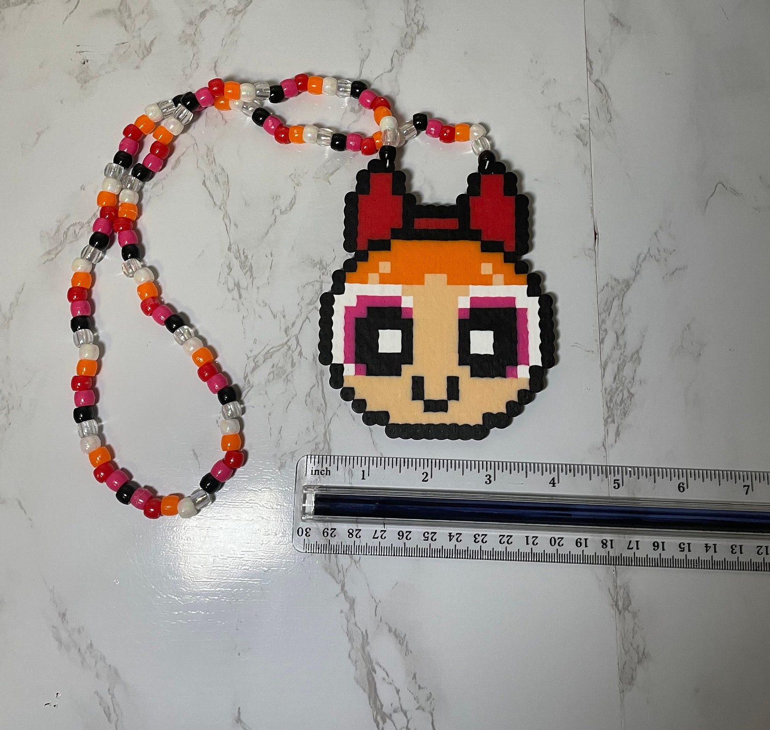 Powerpuff Girls Perlers Kandi Perler Necklaces Buttercup - Etsy