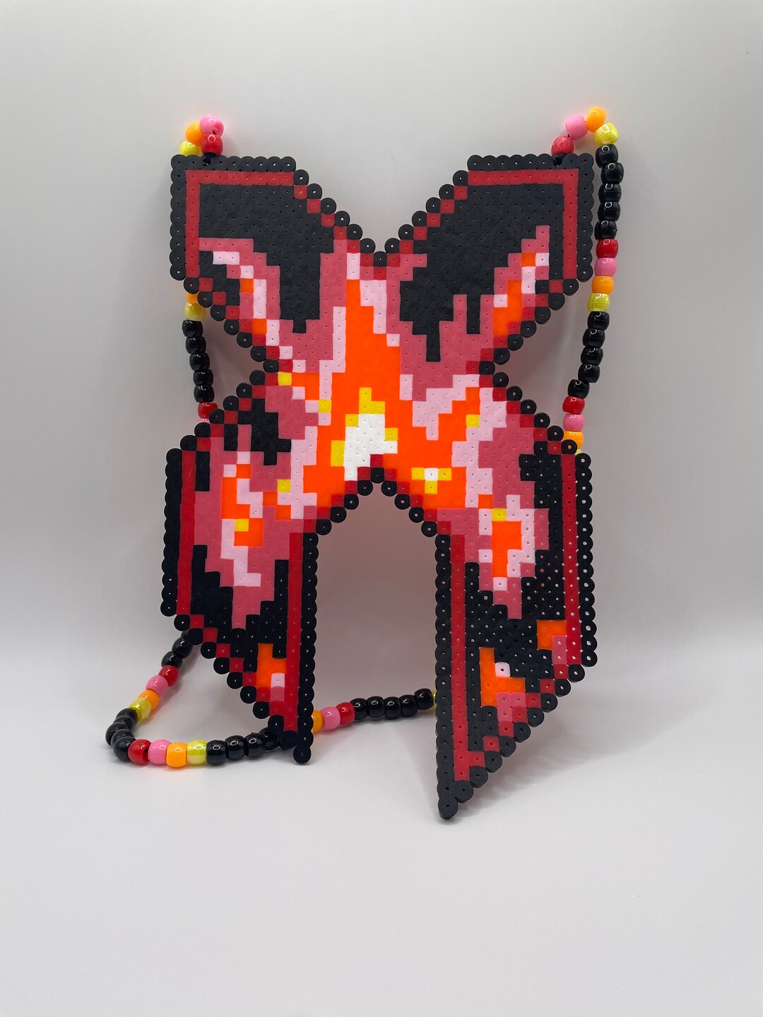 Excision Perler Necklace With Flames Rave Perlers - Etsy