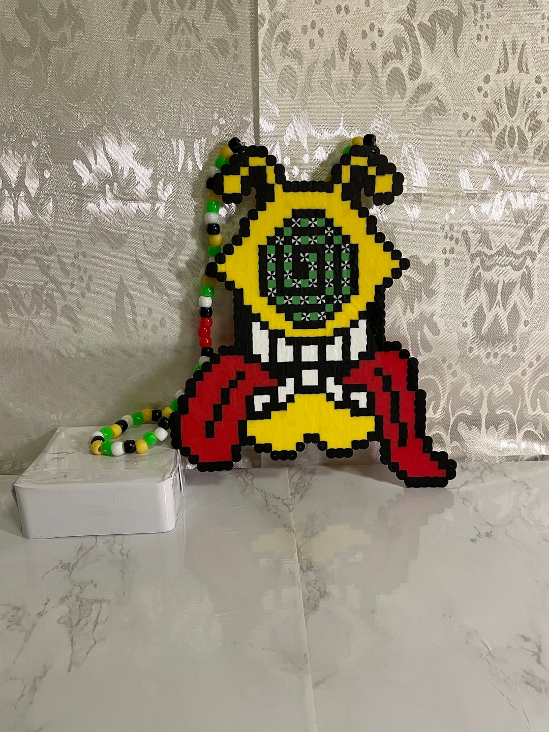 Subtronics Perler Beaded Necklace With Tongue Sticking Out of - Etsy