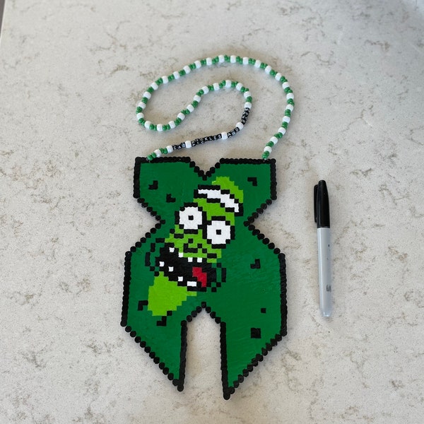 Rick and Morty Perler Necklace - Etsy