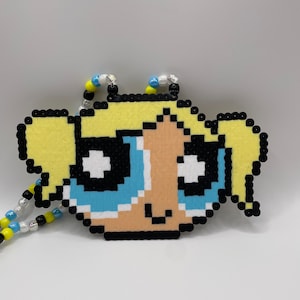 Powerpuff Girls Perlers | Kandi Perler Necklaces | Buttercup Perler ...