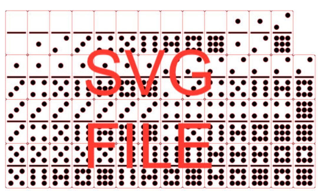 Domino Double 9 Game, Domino SVG, Glowforge, Domino Game, CNC, SVG ...