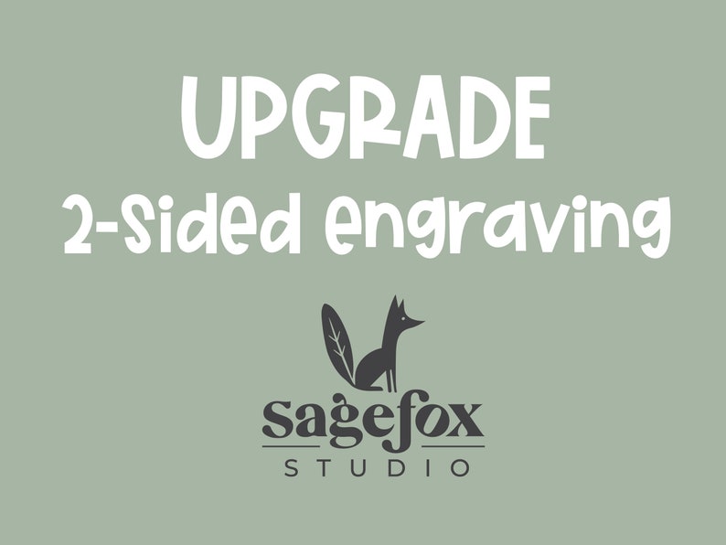 2-sided Engraving Upgrade - Etsy