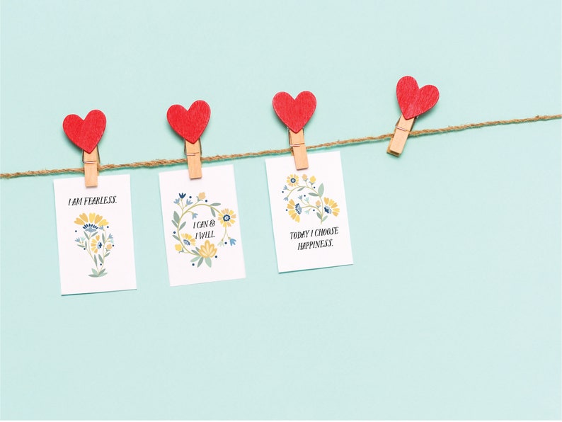 Printable Daily Affirmation Cards, Downloadable Positive Affirmation ...