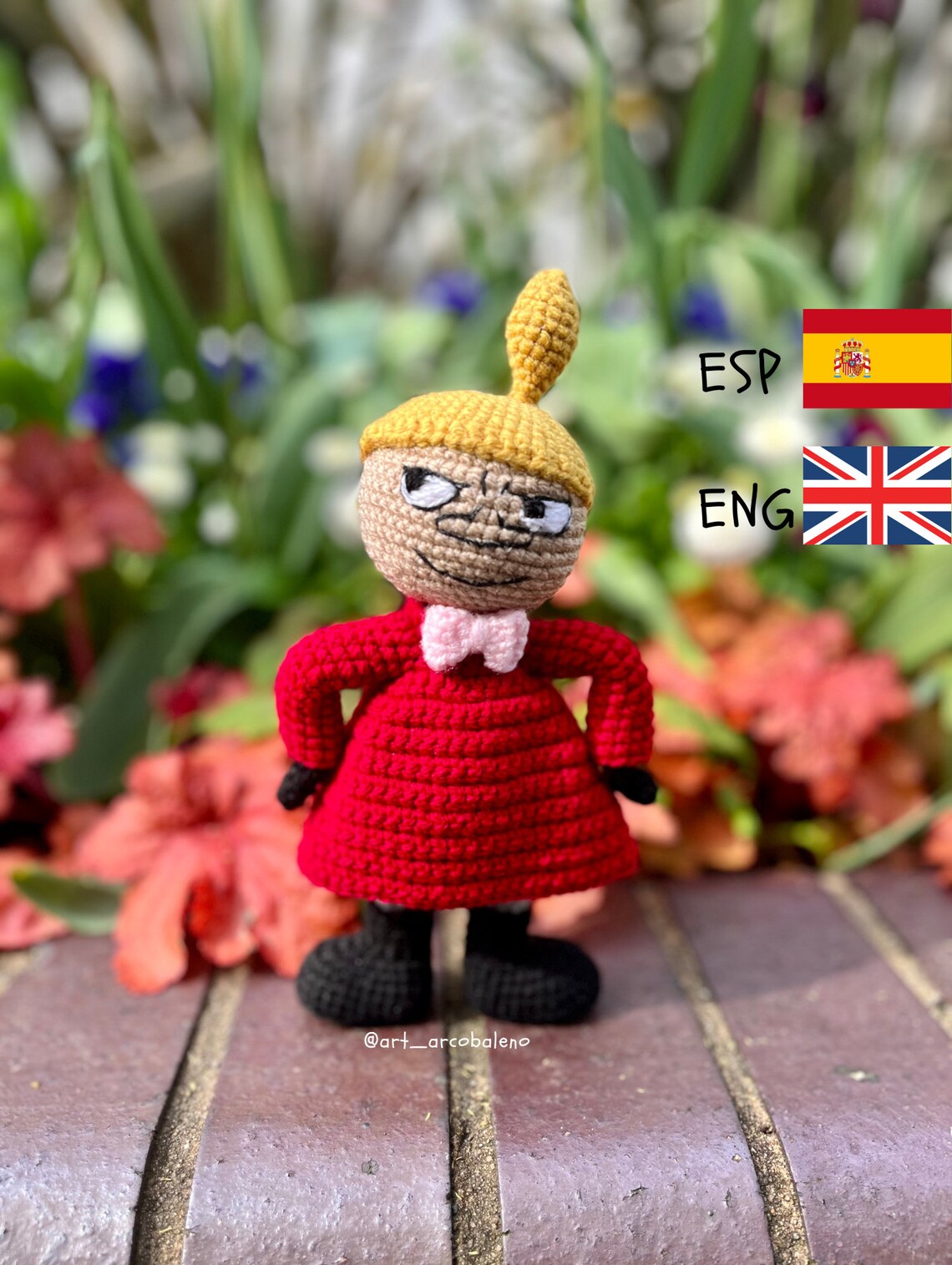 Crochet Pattern Grumpy Girl in Red Dress - Etsy