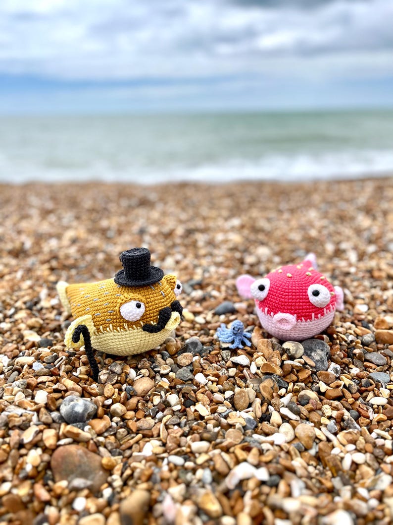 Crochet Pattern Ernie the Puffer Fish (fugu Fish) and His Girlfriend ...