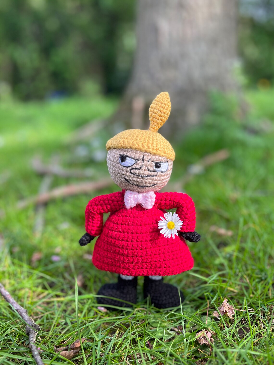 Crochet Pattern Grumpy Girl in Red Dress - Etsy
