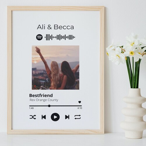 Personalised Spotify Song Print Custom Spotify Soundtrack - Etsy