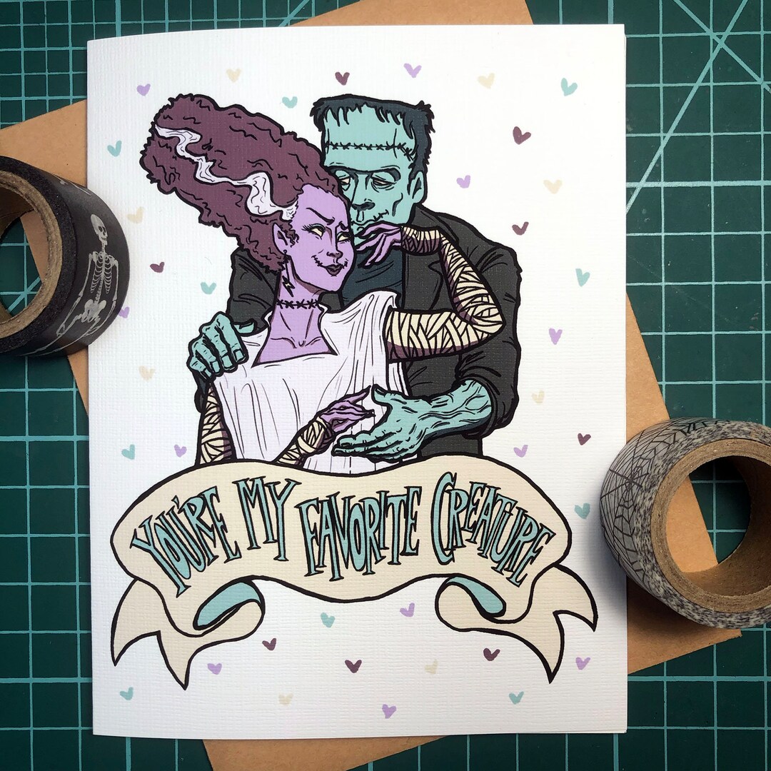 Valentine’s Day & Anniversary Card - Mary Shelley's Frankenstein - Etsy