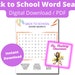 Bundle Back to School Activities, Bingo, Word Search, Classroom ...