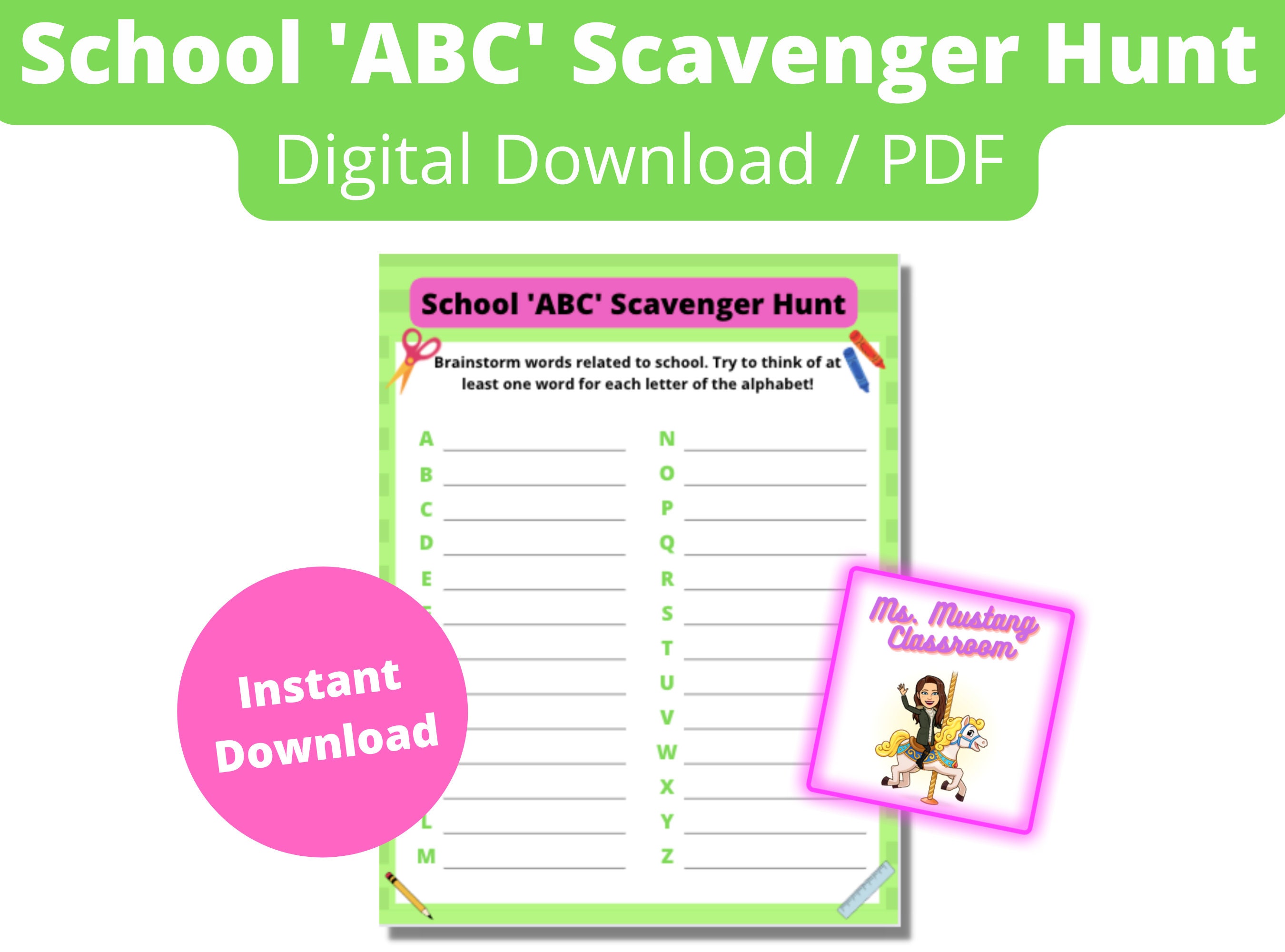 Bundle Back to School Activities, Bingo, Word Search, Classroom ...
