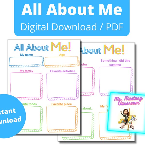 All About Me High School - Etsy