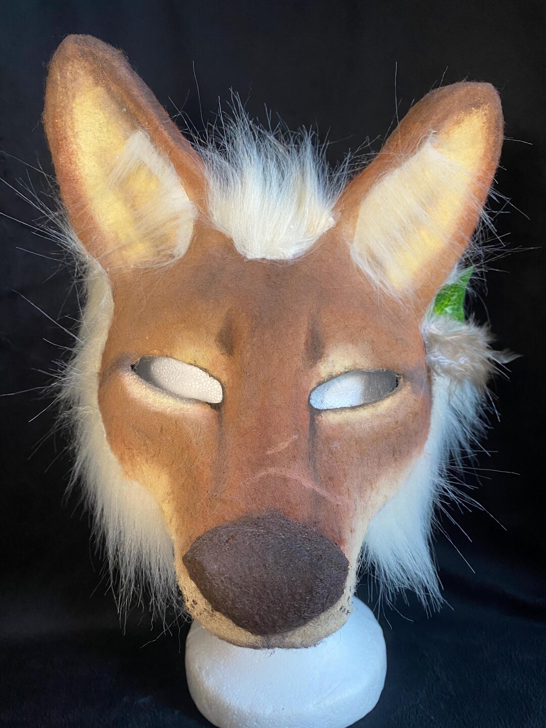 Fluffy Red Wolf Mask - Etsy