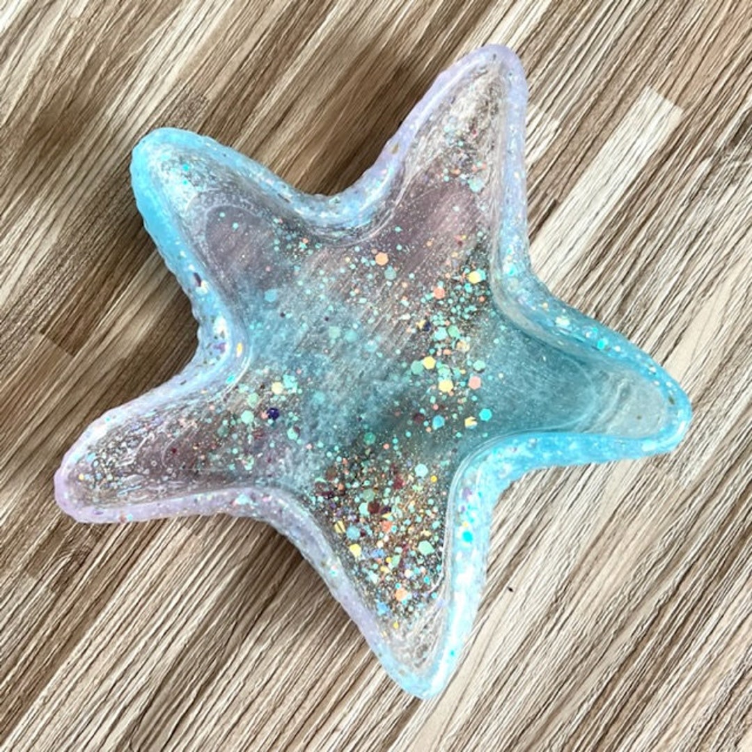 Galaxy Color Resin Starfish Trinket Dish - Etsy