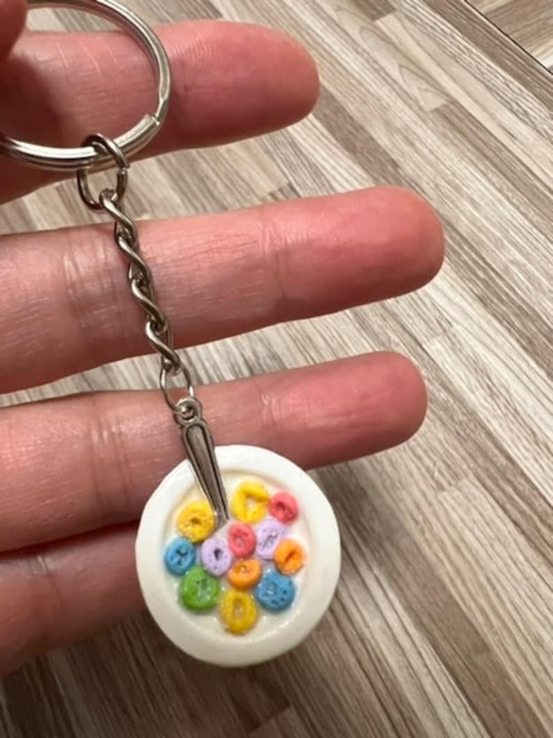 Mini Polymer Clay Cereal Froot Loops Bowl Charm Earrings or - Etsy