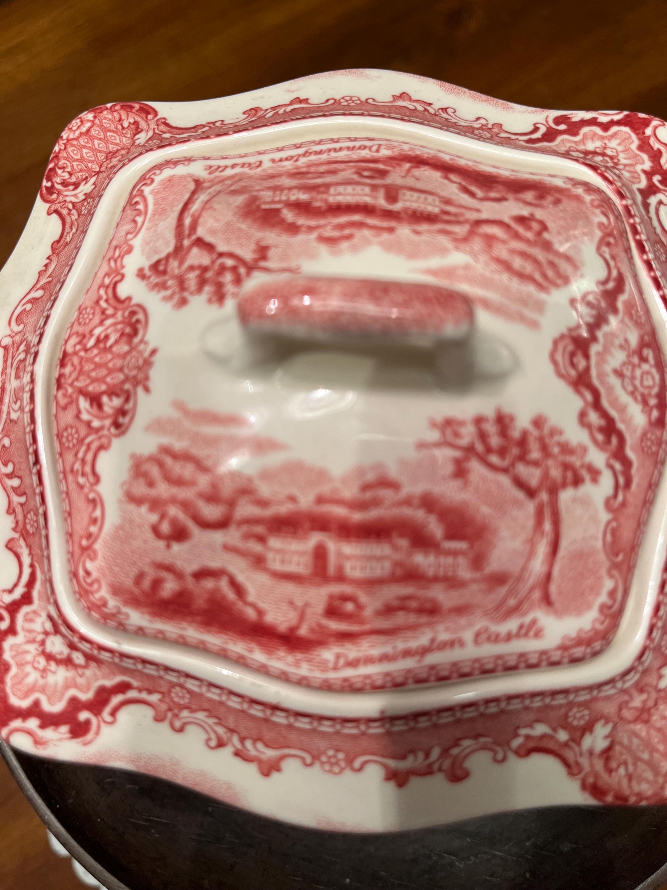 Beautiful Vintage Red and White Teapot. Farnham Castle 1792 England. - Etsy