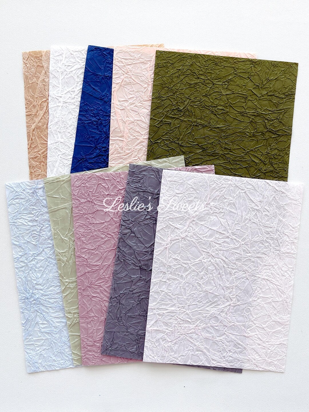 Decor Paper - Wrinkled Paper - Multicolor - 10 Sheets - Size A5 - for ...