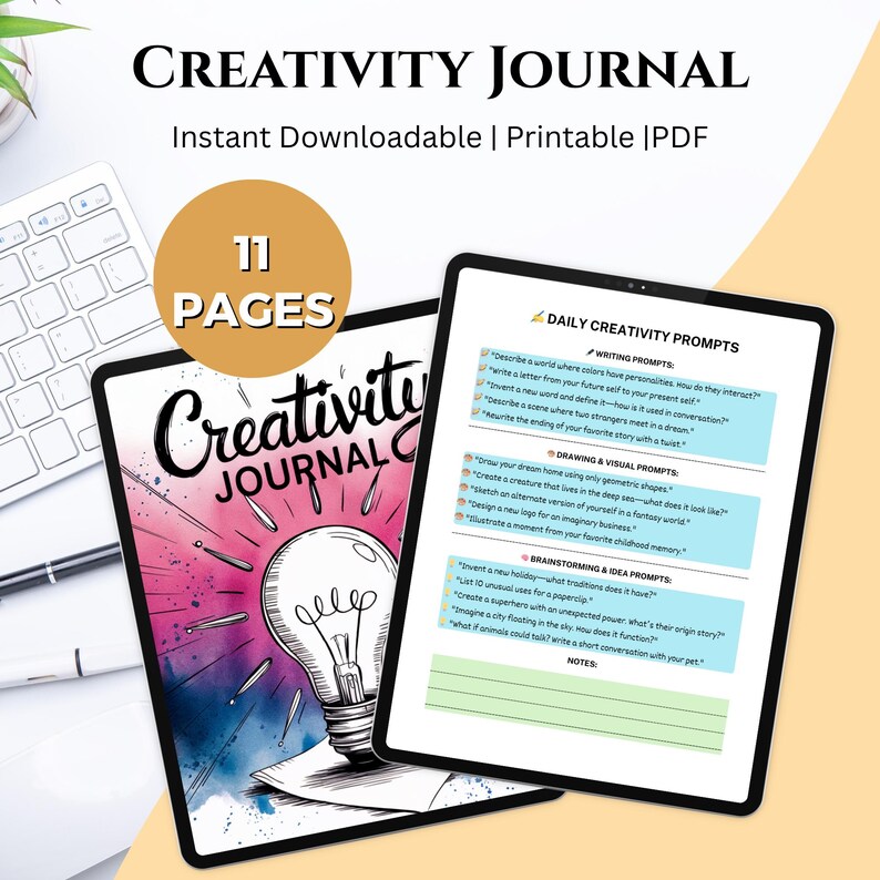 Printable Creativity Journal | Boost Creative Thinking | Artistic Self ...