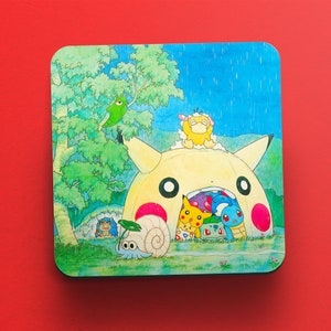 Pikachu and Friends 3 Coasters / Gift / Display Pieces Set of 6 - Etsy