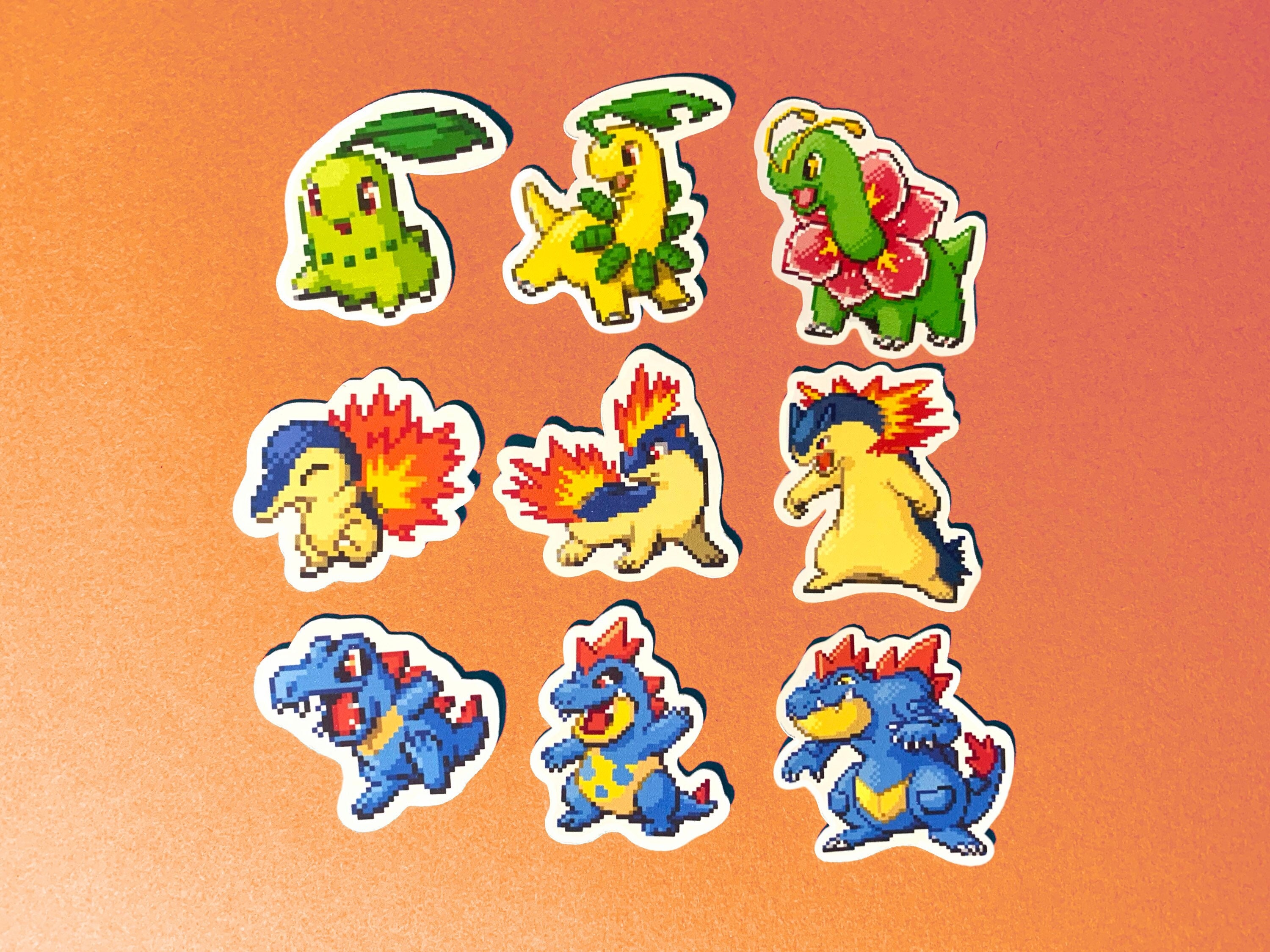 Pixel Art Minecraft Pokemon Starters