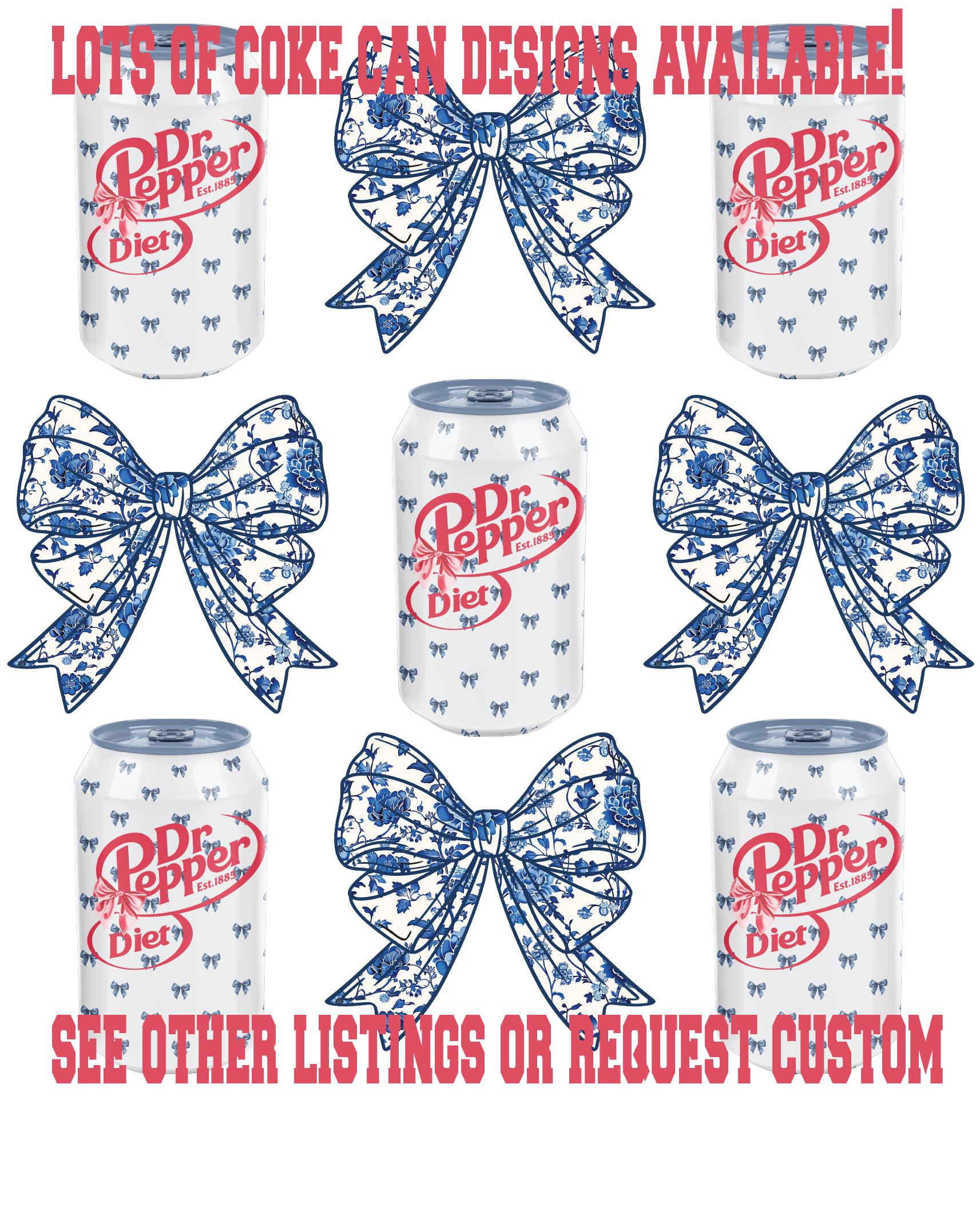 Preppy Bow Coke Coca-cola Drinks Digital Download for T-shirt Transfer ...