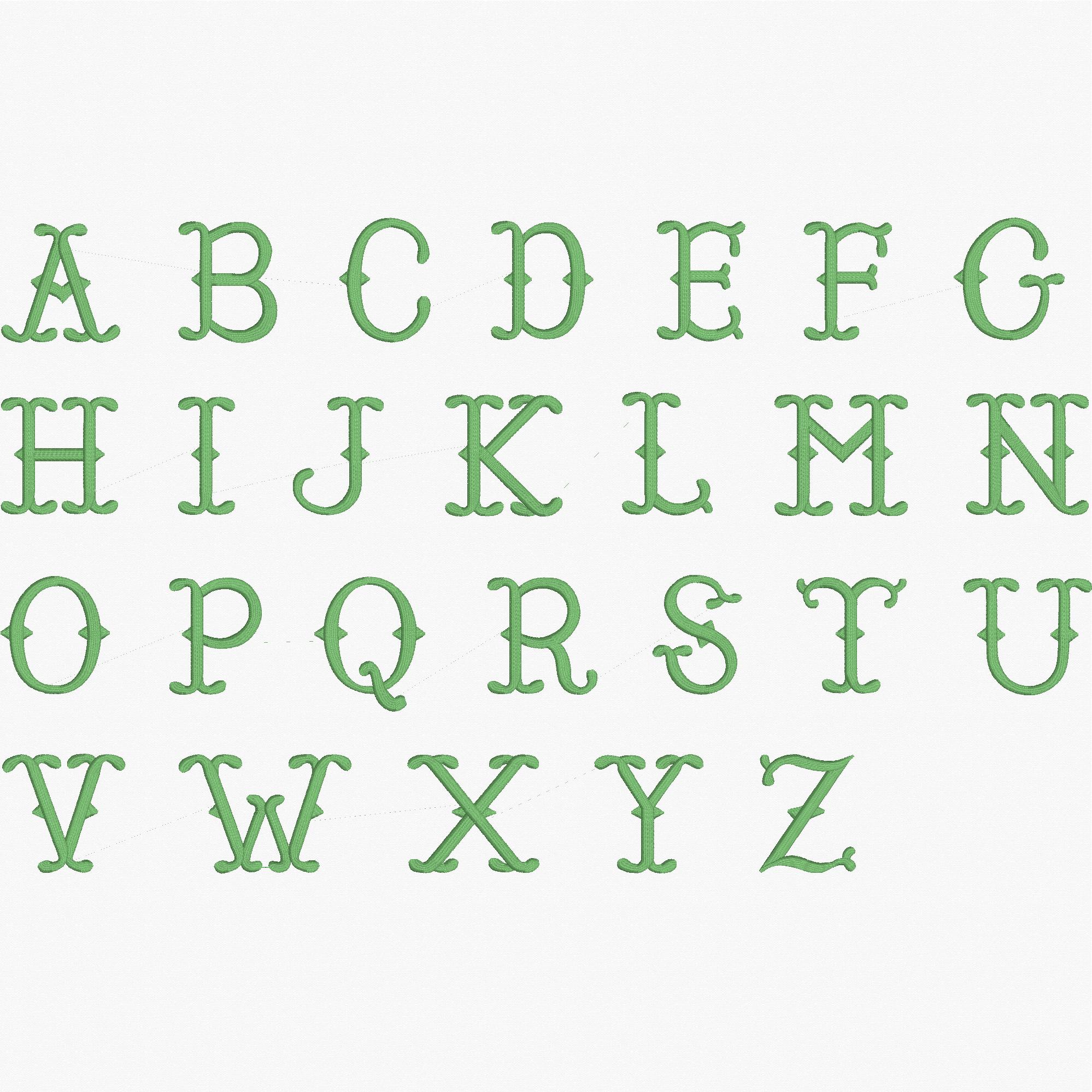 Fancy Block Letters Alphabet