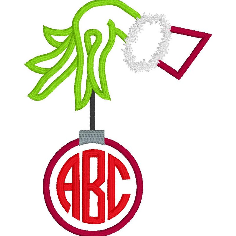 Grinch Monogram Svg - Etsy
