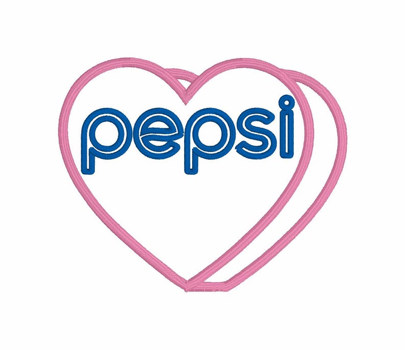 Pepsi Candy Heart Conversation Heart Valentines Day File Embroidery ...