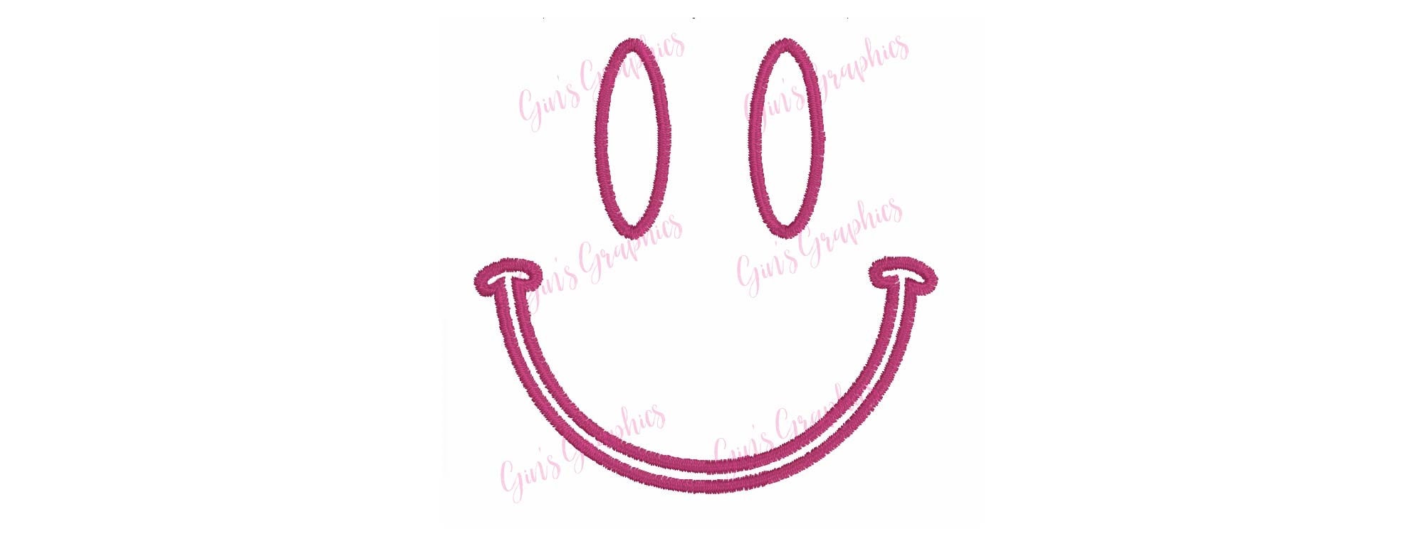 Smiley Face Embroidery File Bundle - Editable Sizing, 20 Instant ...