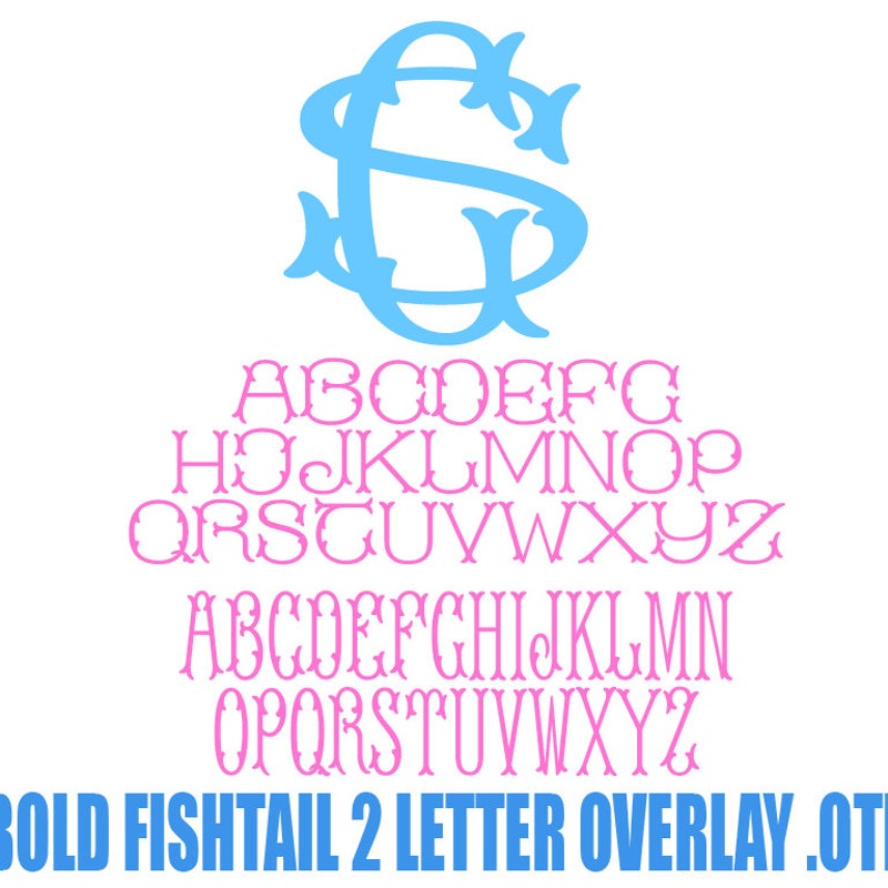 Fishtail Font - Etsy