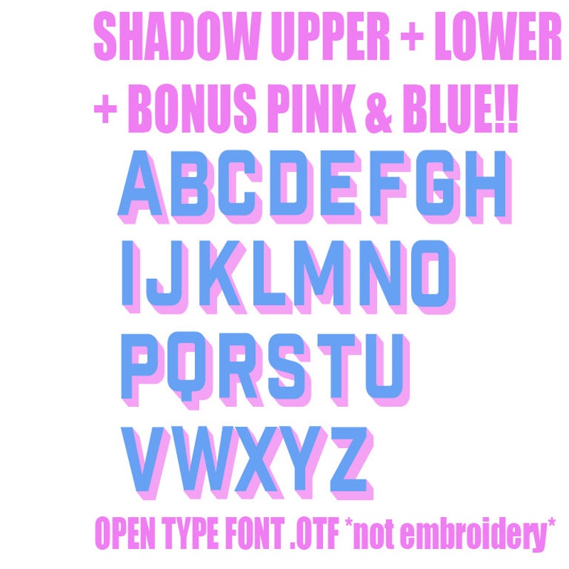 True Type Font - Etsy