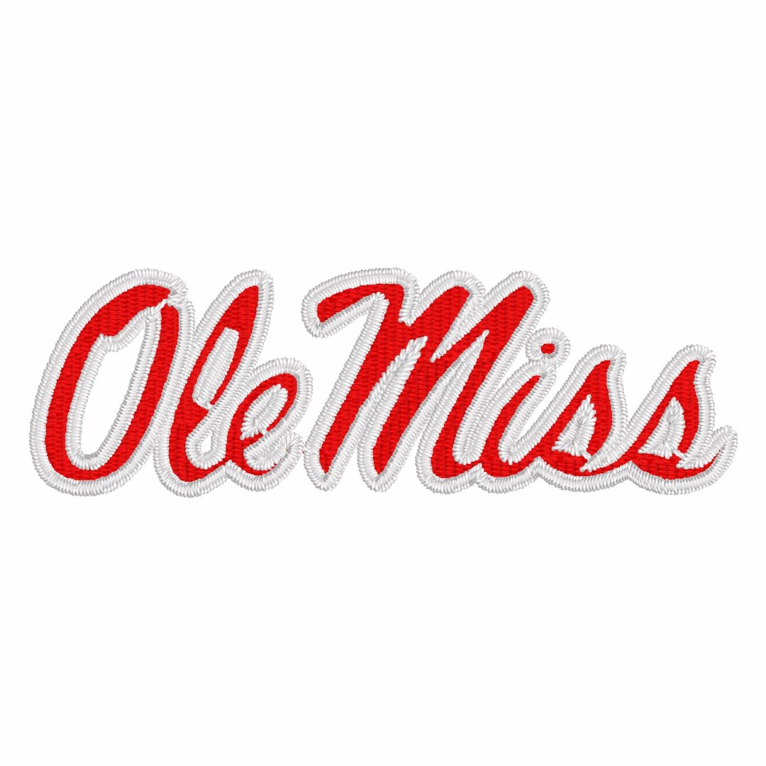 3" Ole Miss Logo Embroidery File: Instant Download - Etsy