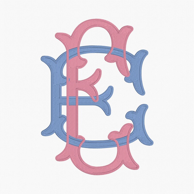 Fishtail Embroidery Font - Etsy