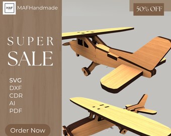 Laser Cut 3d Cessna Airplane - Etsy