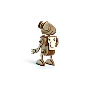 Wooden Robot 3D Puzzle, Laser Cut Files (SVG, CDR, DXF) - Etsy