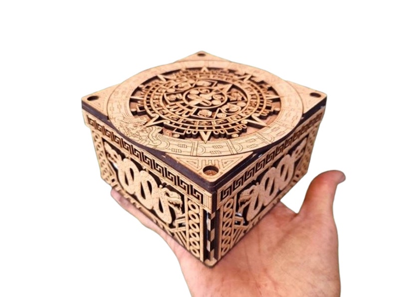 Puzzle Boxs, Wood Magic Secret, Brain Teaser, IQ Smart Box With Secret ...