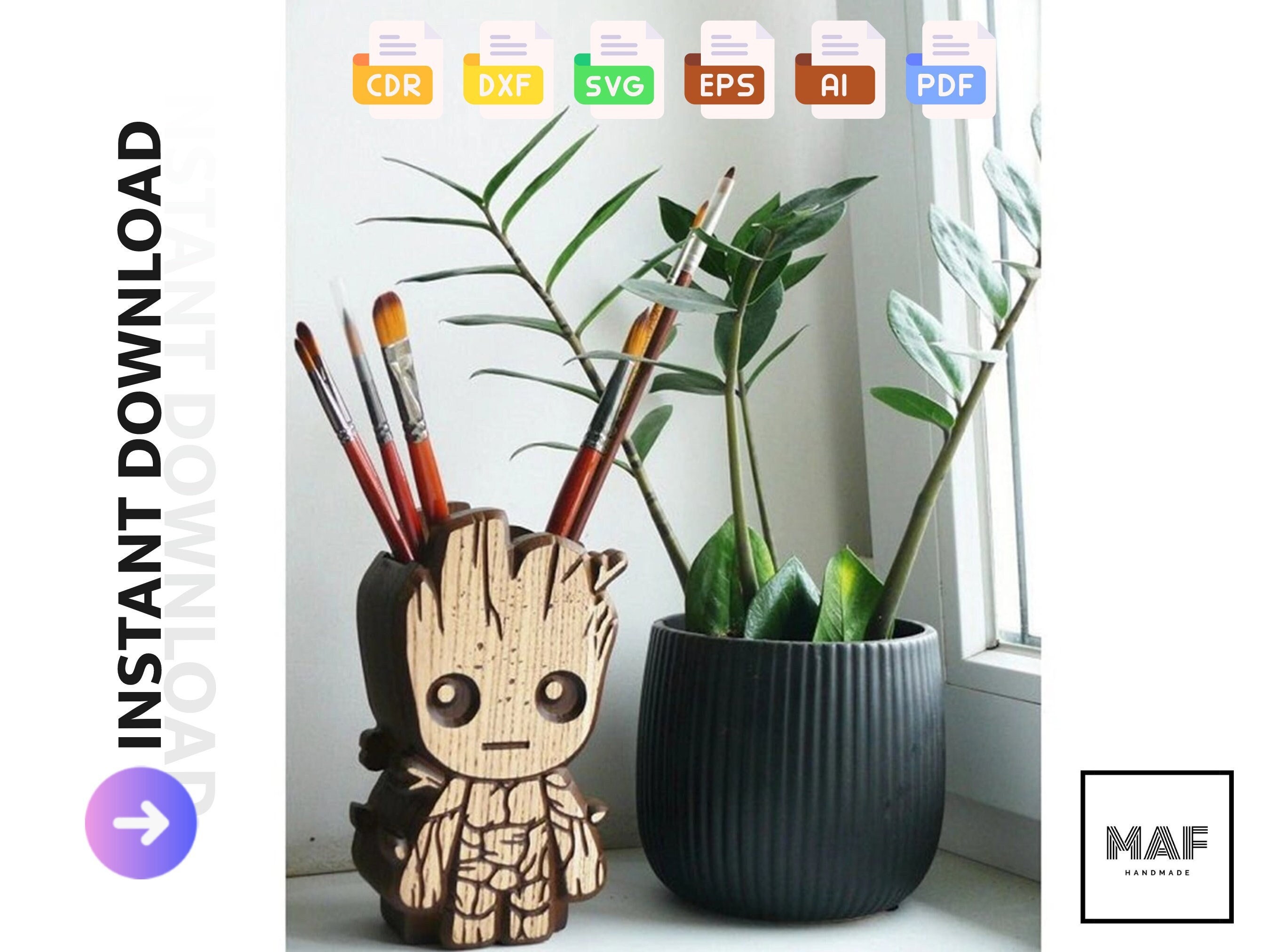 Baby Groot Laser Cut File Laser Cut File Jewelry SVG DXF - Etsy Australia