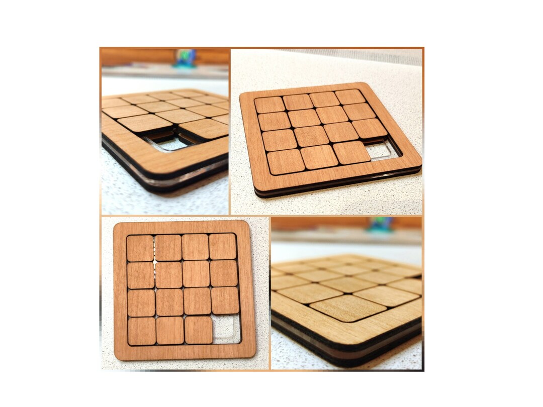 Laser Cut Fifteen Puzzle Game, Laser Cut Making File, Puzzle SVG ...