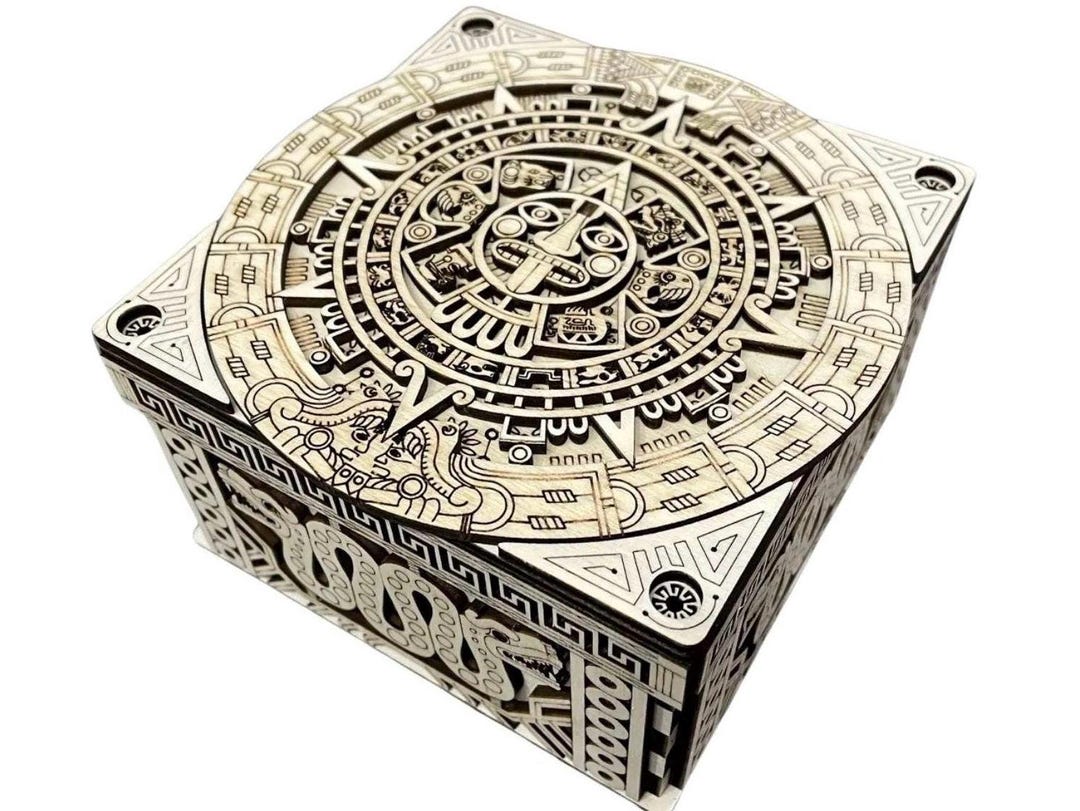 Puzzle Boxs, Wood Magic Secret, Brain Teaser, IQ Smart Box With Secret ...