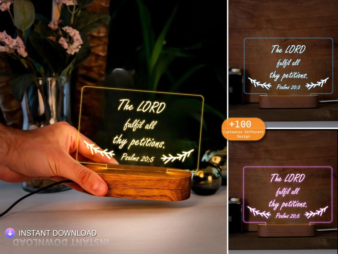 Jesus Cross Ambience Acrylic Light Lamp, Orthodox, Laser Cut File ...