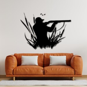 Laser Cut Engrave Duck Hunting Wall Art Decal DXF, Hunting Panel Dxf ...