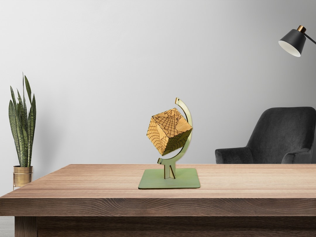 Cube Globe Wooden SVG, DXF, Cdr, Ai, Pdf, Cube Svg, Cube Dxf, Cube ...