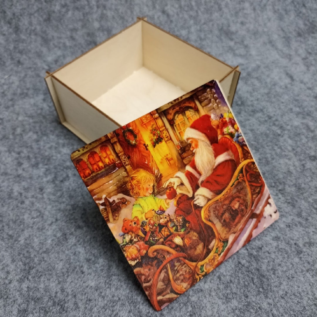 Christmas Santa Box Laser Cut Files SVG DXF PDF Ai Cdr - Etsy