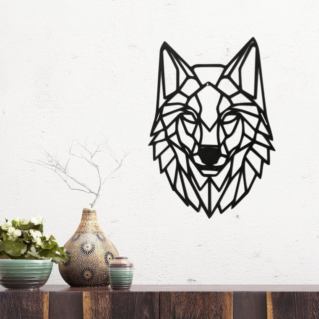 Laser Cut Wolf Wall Art Polygon Art Wall Decor 3d Sculpture DXF File ...