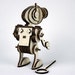 Robot Digital File, Wooden 3mm, 3D Model, 3D Puzzle, Laser Cut Template ...