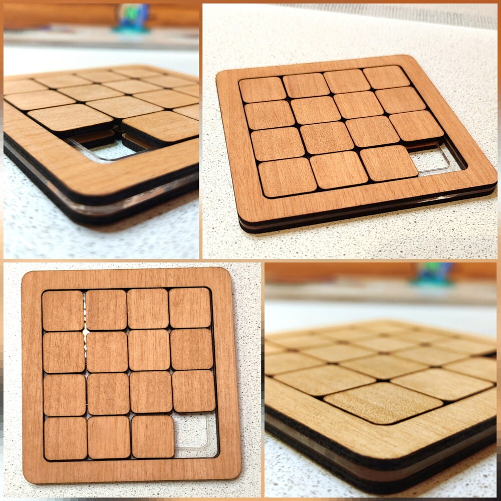 Laser Cut Fifteen Puzzle Game Laser Cut Making File Puzzle - Etsy